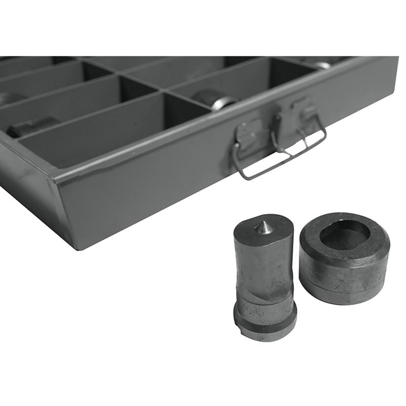 Edwards Ironworkers 12 Piece Oblong Punch & Die Set with Storage Case