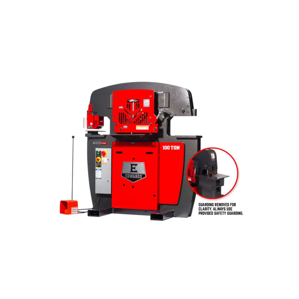 Edwards Ironworkers 100 Ton Ironworker 3 Phase, 230 Volt, PowerLink, C